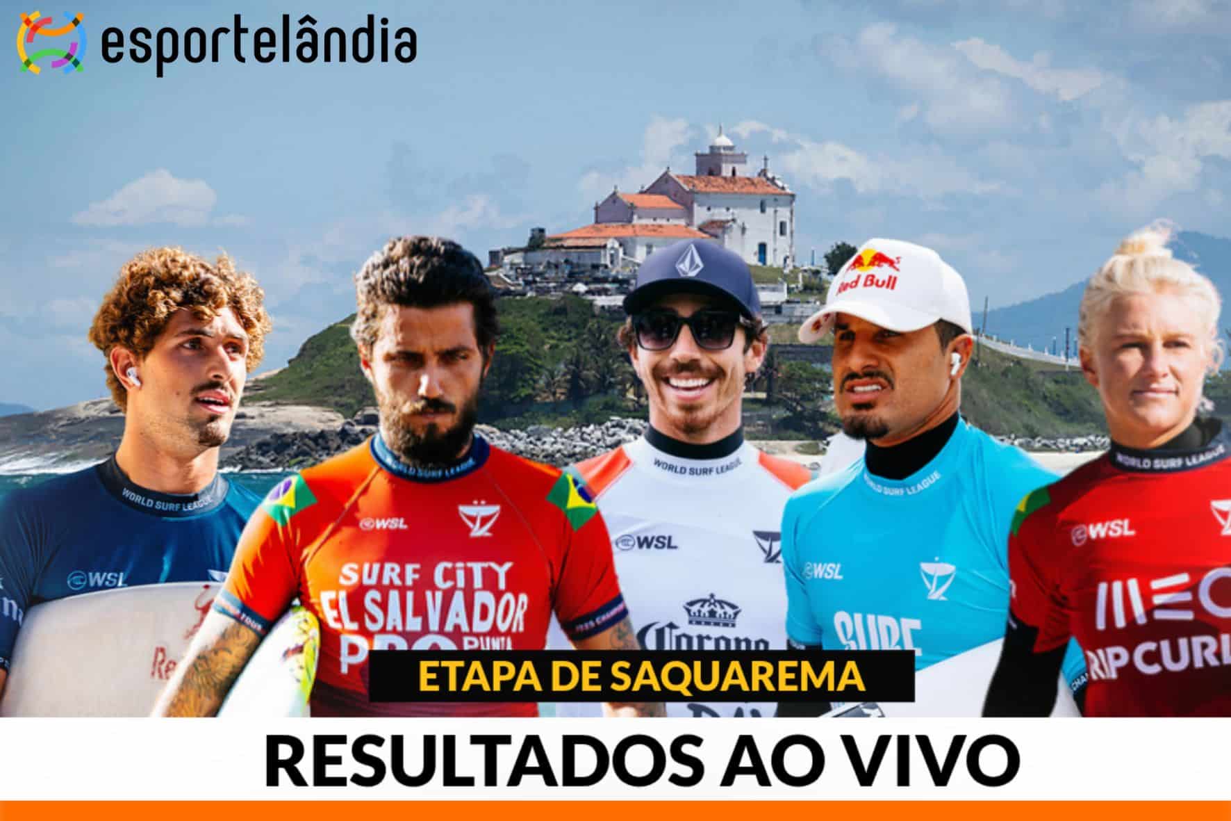 Etapa de Saquarema da WSL - resultados ao vivo e em tempo real - Esportelândia